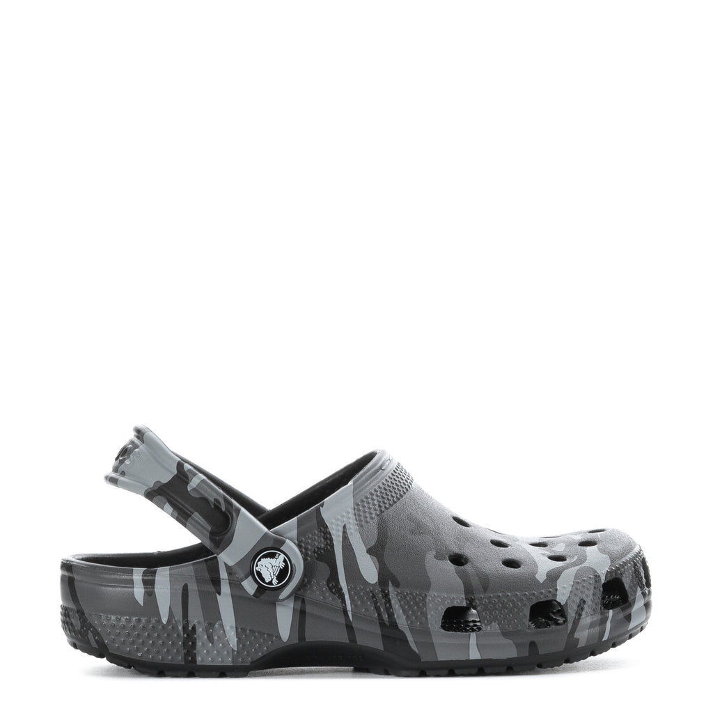 Crocs Classic Clog | Kids | (Camo)/Slate Grey | ShopWSS