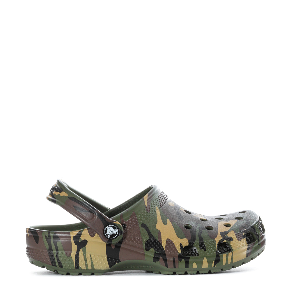 Crocs Classic Clog | Youth | (Camo)/Black/Multi | ShopWSS