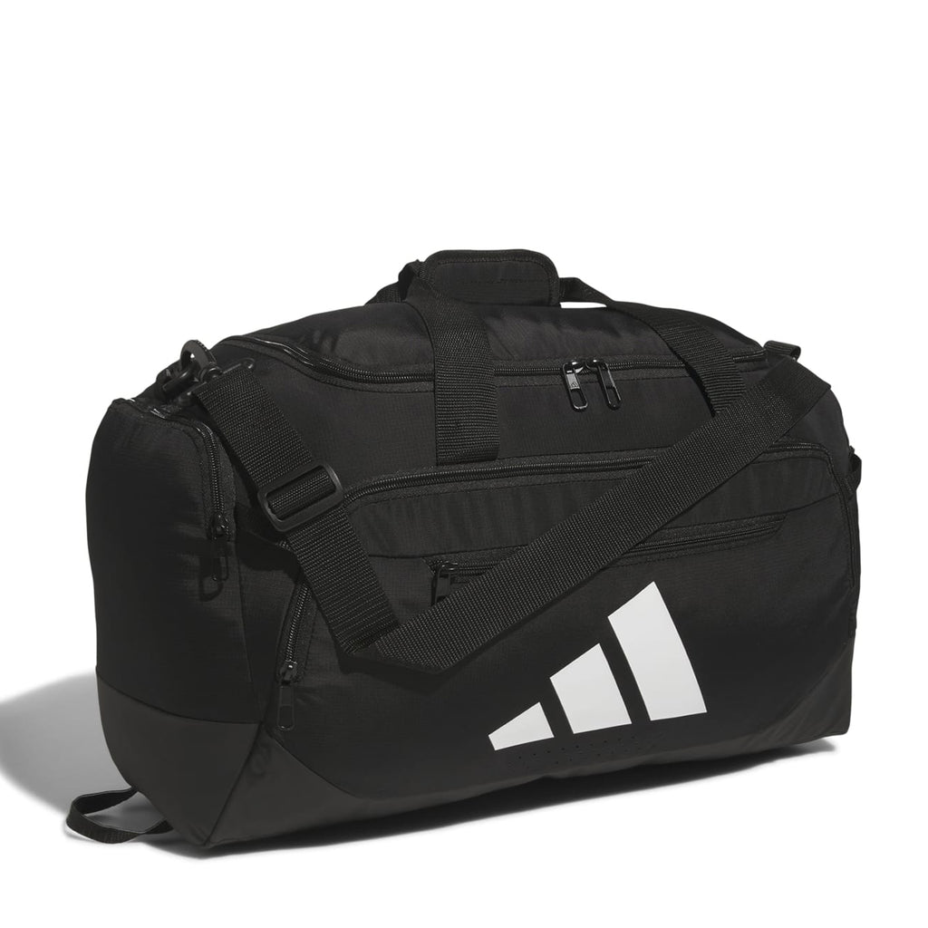 Adidas Defender 5 Small Duffel | Black/White | ShopWSS