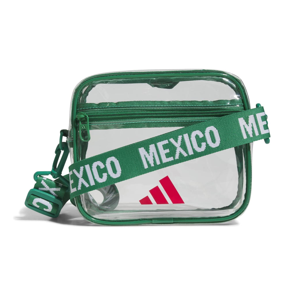 Adidas Mexico Clear Crossbody Bag | Clear/Bold Green/White/Better ...