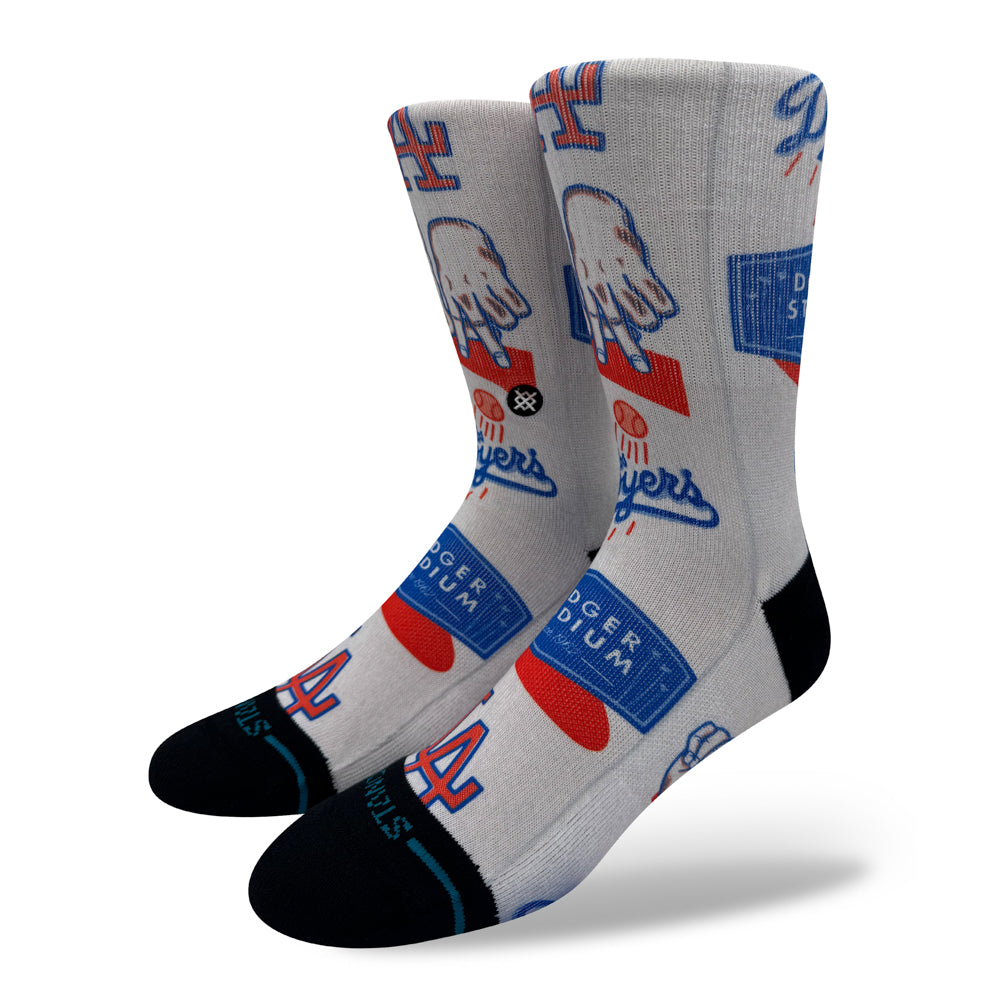 Stance LA Dodgers Local Crew | Grey/Los Doyers/Dodgers Icons | ShopWSS