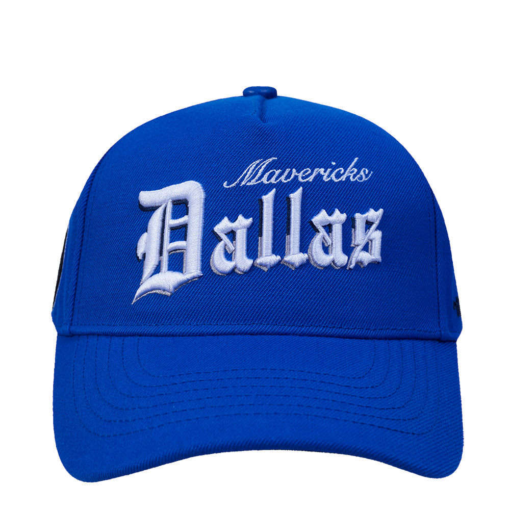 Pro Standard Mavericks Greetings Wool Blend Pro Pinch Snapback | Blue ...