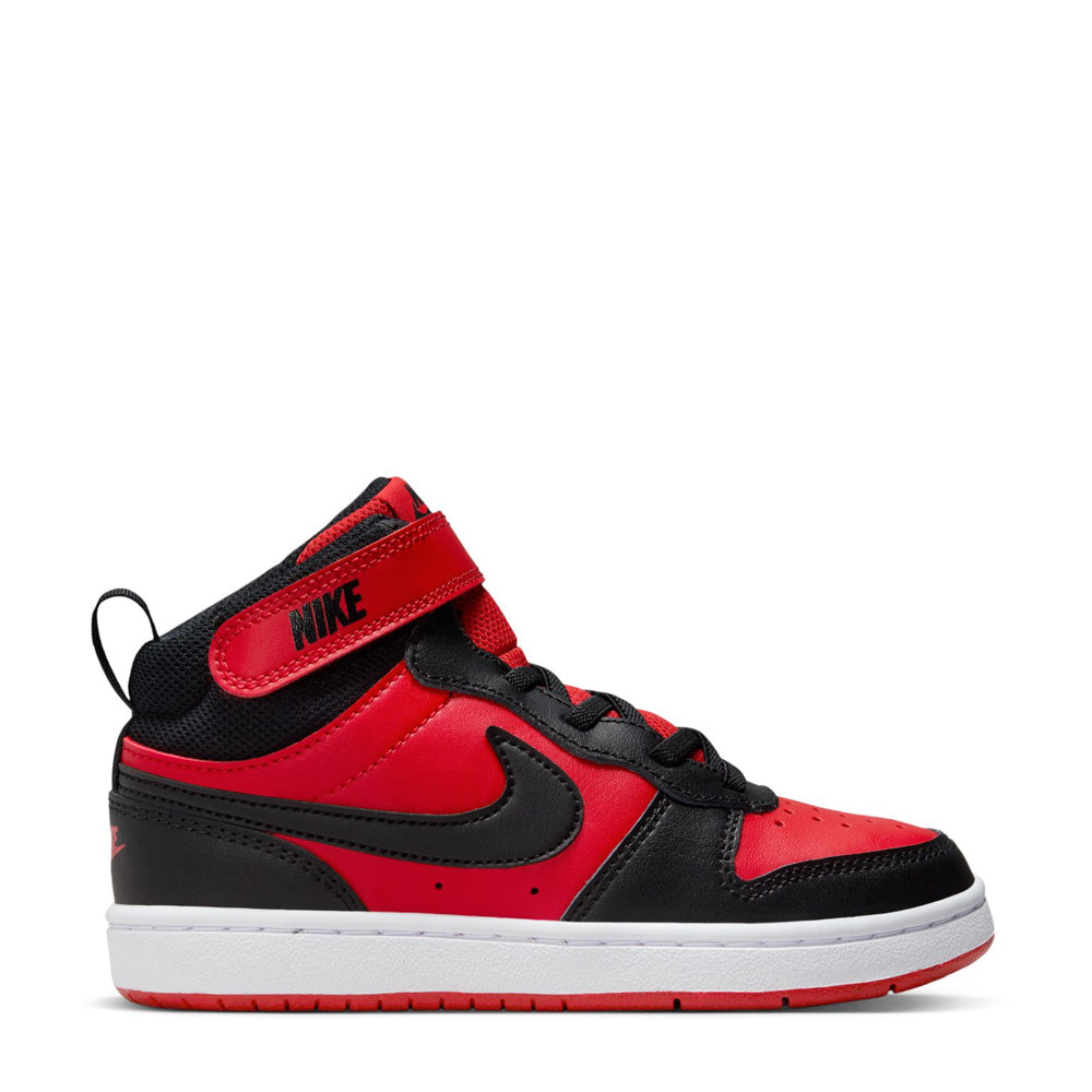 Nike Court Borough Mid 2 | Kids | University Red/Black/White | ShopWSS