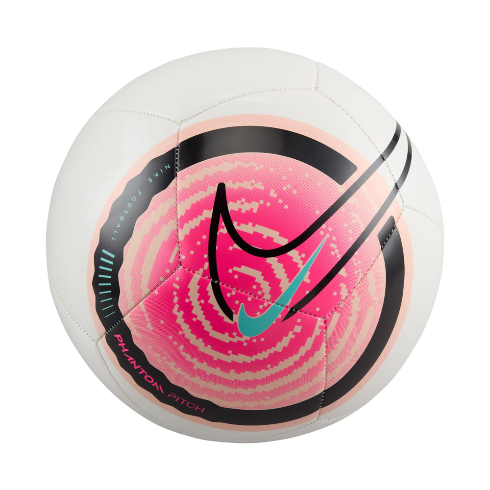 Nike Phantom Soccer Ball | White/Pink Blast/Sunset Tint/Black | ShopWSS
