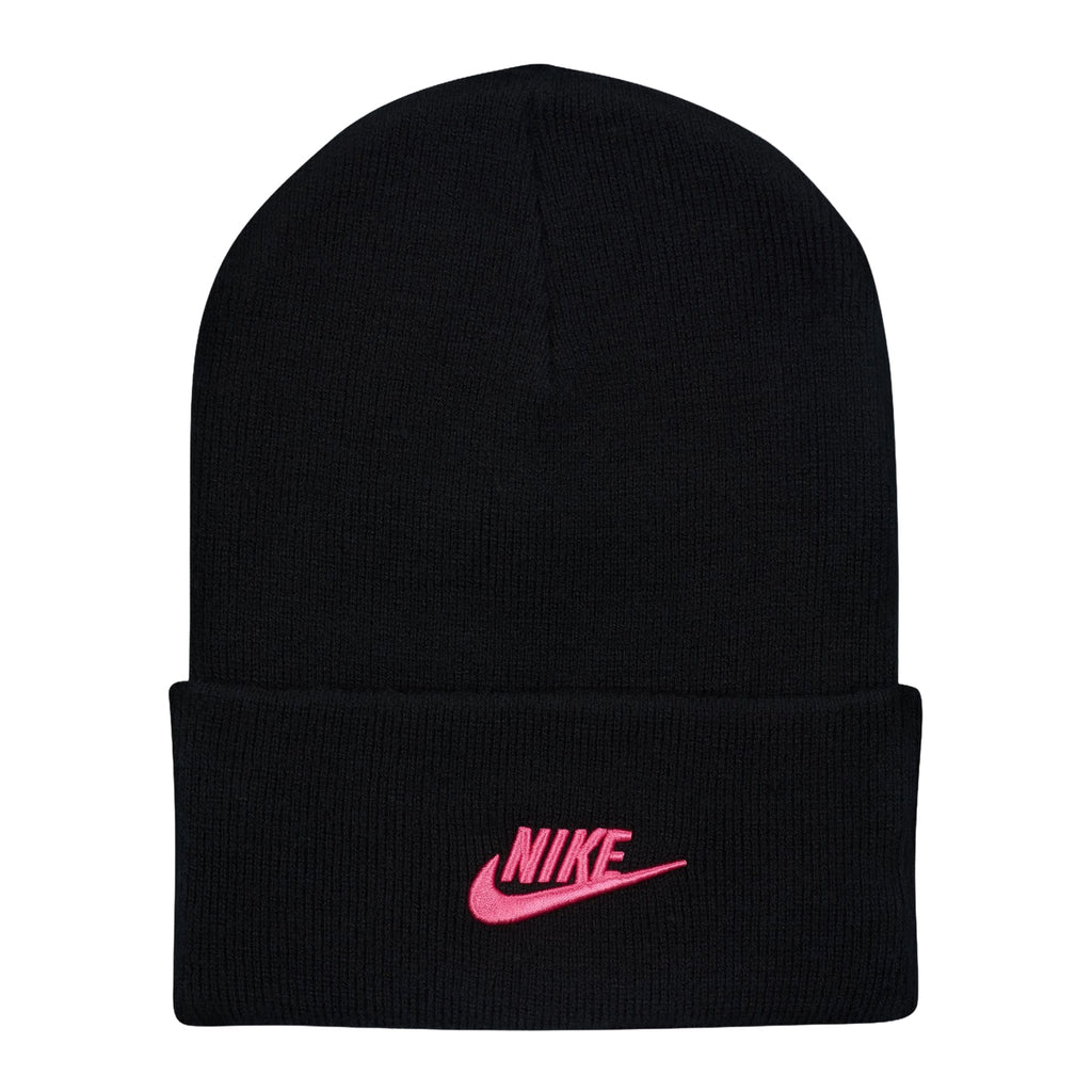 Nike Nike Peak Tall Cuff Futura Beanie | Black/Pinksicle | ShopWSS