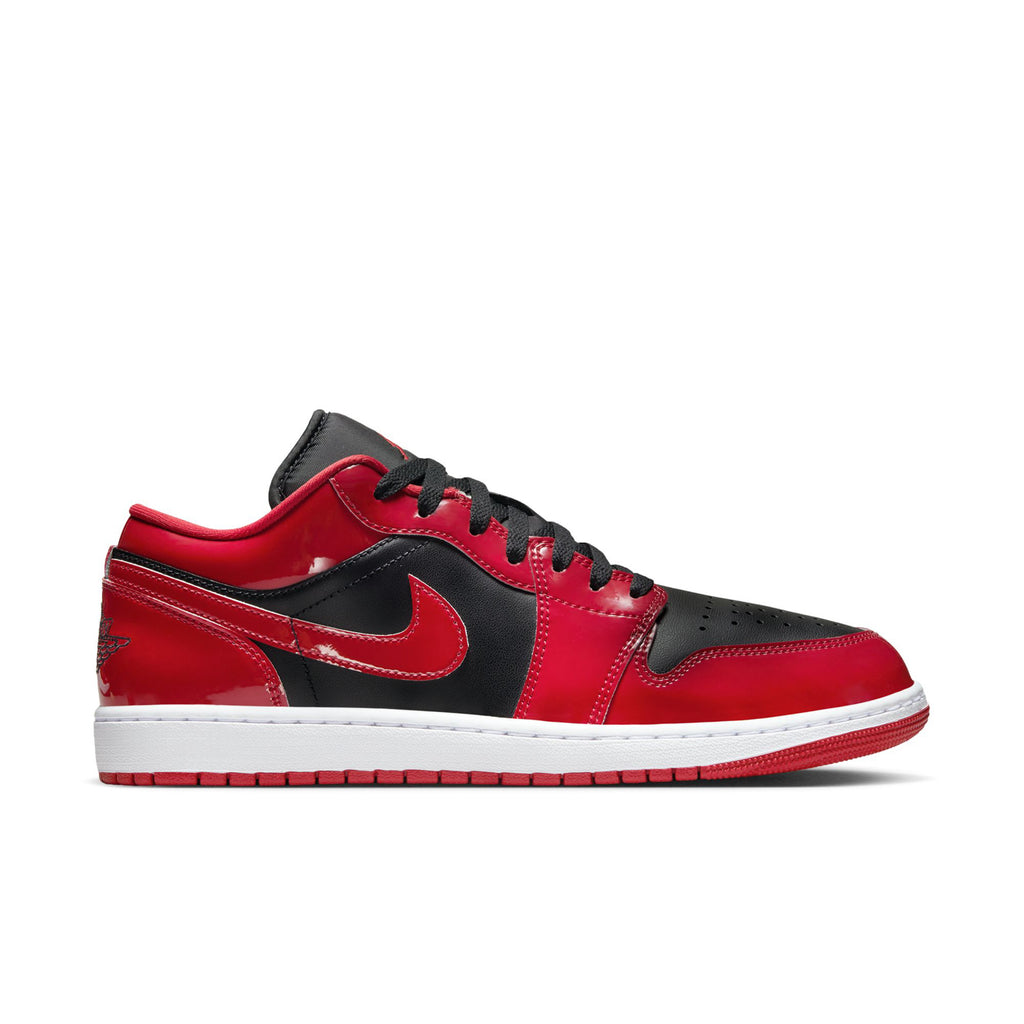 Jordan AJ 1 Low SE | Men’s | (Patent Leather) Black/Varsity Red/White ...
