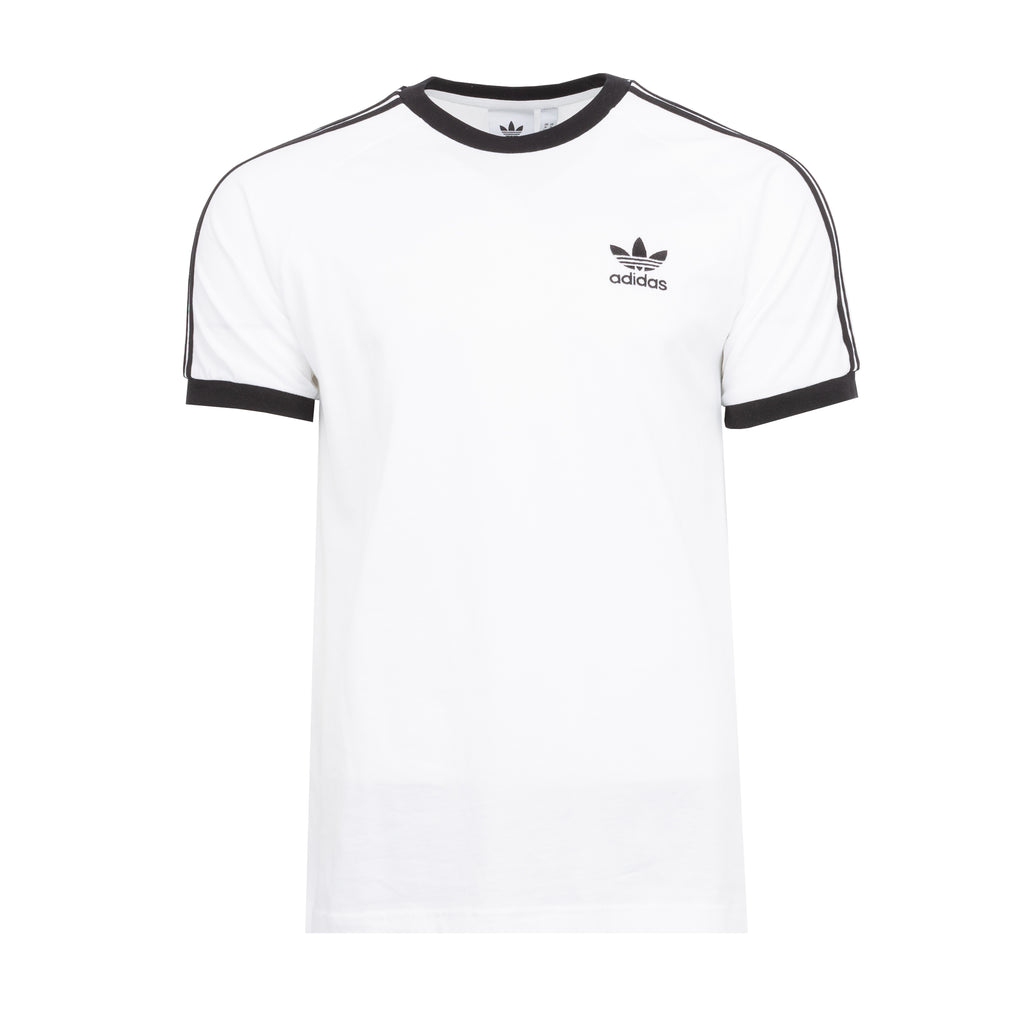 Men's Adidas 3 Stripe Tee | Small | White | ShopWSS