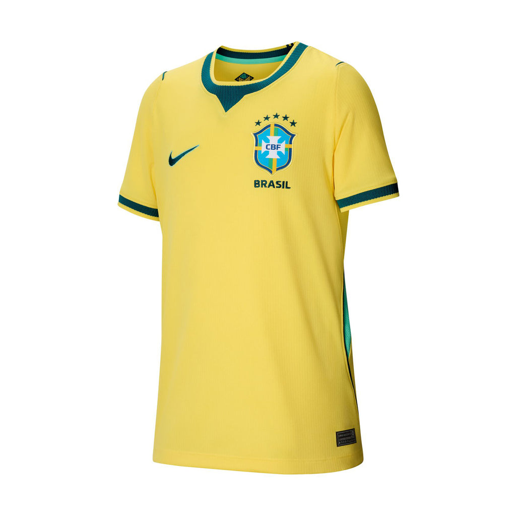Nike Brazil 26/27 Stadium Home Jersey | Kids | Canary/Light Menta | ShopWSS